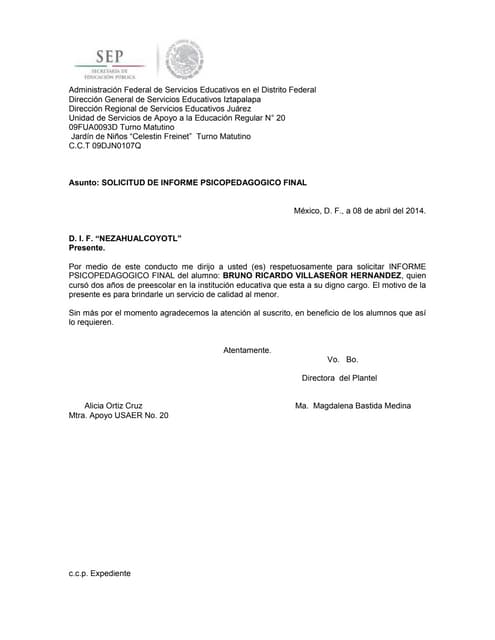 Modelo de solicitud | DOC