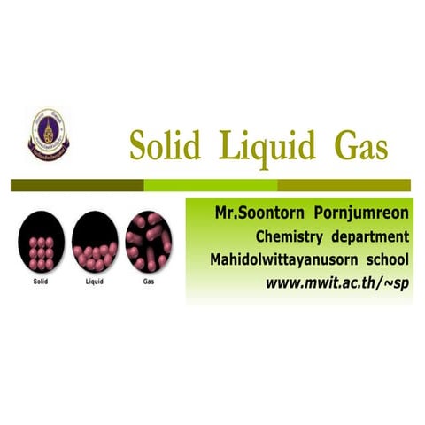 Solid Liquid And Gas | PPS