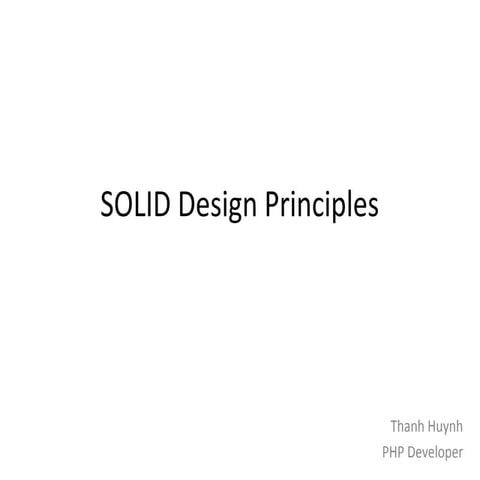 SOLID in PHP | PPT