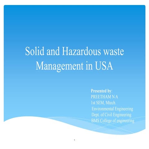 Solid and Hazardous waste Management in USA.pptx