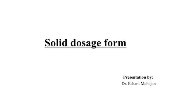 Different Forms of Drug Formulation | PPT