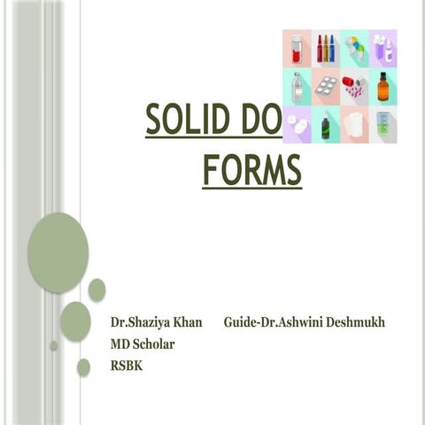 Solid dosage forms.pptx by Dr.Shaziya Khan for Ayurveda Aspirants ...