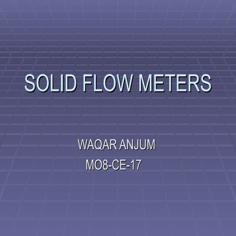 Solid Flow Meters | PPT