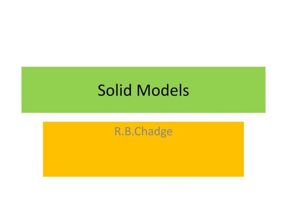 Cad ala brep, csg and sweep representation gtu | PDF