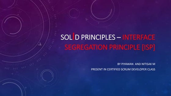 Interface segregation principle | PDF