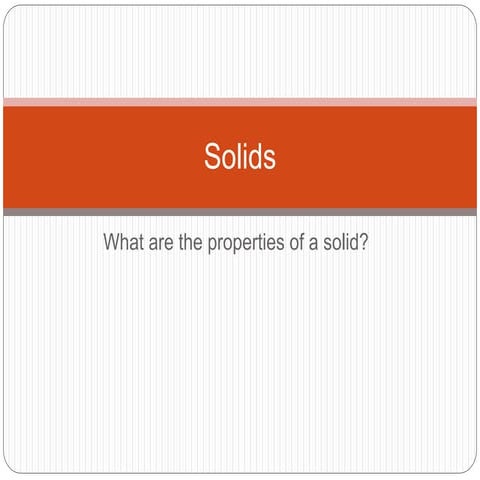 Solids | PPTX