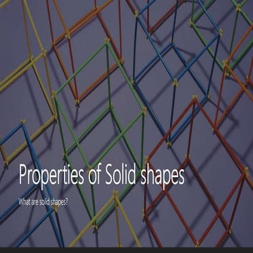 Solid shapes cube and cuboid | PPTX