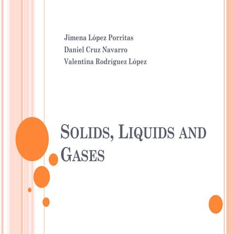Solids, liquids and gases | PPT