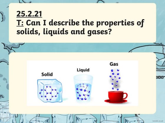 Particle-theory - Notes and activities for grade 7 | PPTX
