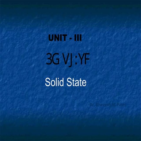 Solid State Physical Chemistry Amorphous And Crystalline Ppt