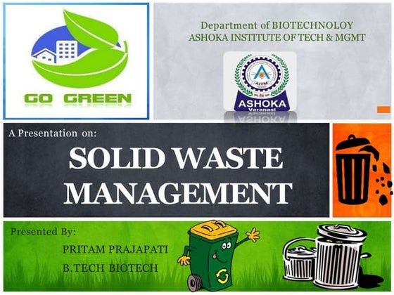 Solid Waste Management Poster Presentation Waste Management Brochure