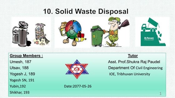 Solid Waste Management Poster Presentation Waste Management Brochure
