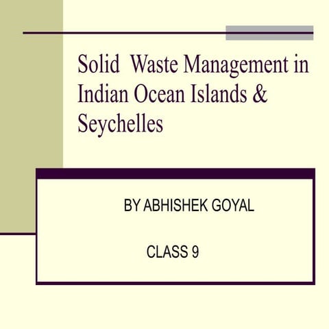 Solid waste management | PPTX