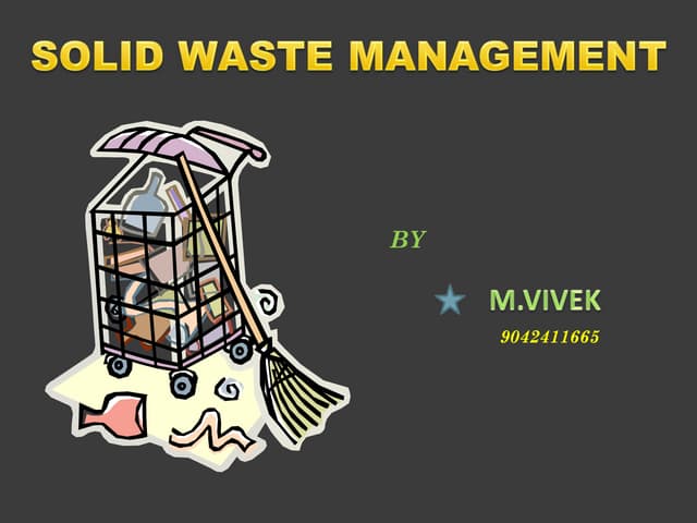 Waste management ppt | PPTX | Environmental Services Industry | Industries