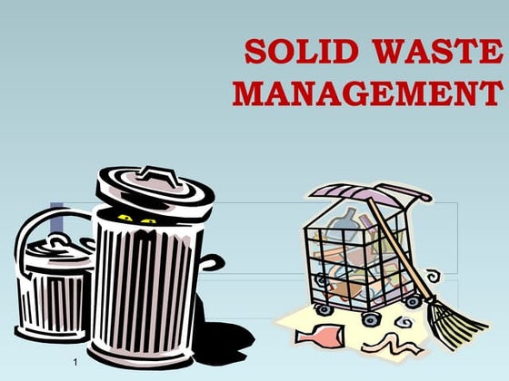 Solid waste disposal | PPTX