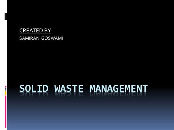 Solid Waste Management | PDF