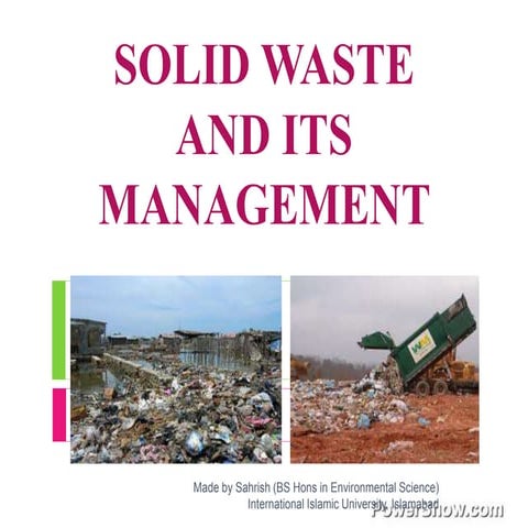 Solid waste management | PPT