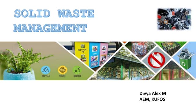 classification of waste and their characteristics | PPTX