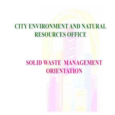 City Solid Waste Management: Best practices | PPTX