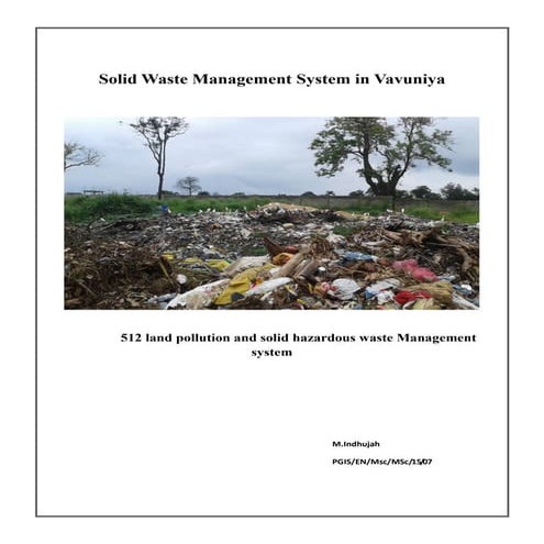 Solid waste management vavuniya | PDF