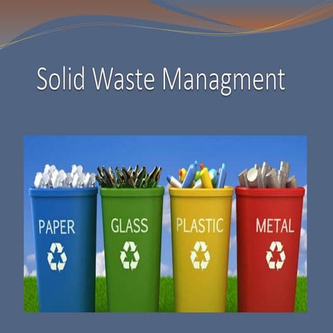Solid waste management | PPT