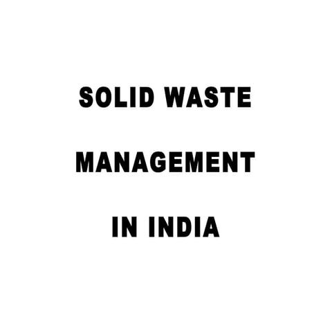 Solid Waste Management BENGALURU | PPTX