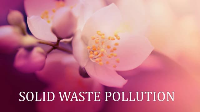 Waste management ppt | PPTX | Environmental Services Industry | Industries