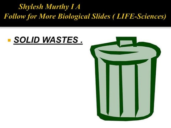 classification of waste and their characteristics | PPT