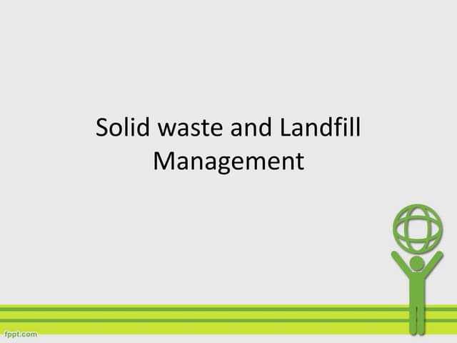 Solid waste disposal | PPTX