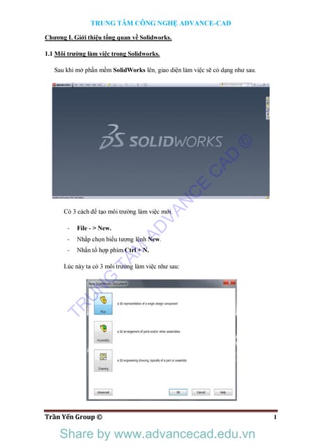 Cac ve ren trong solidwork | DOC