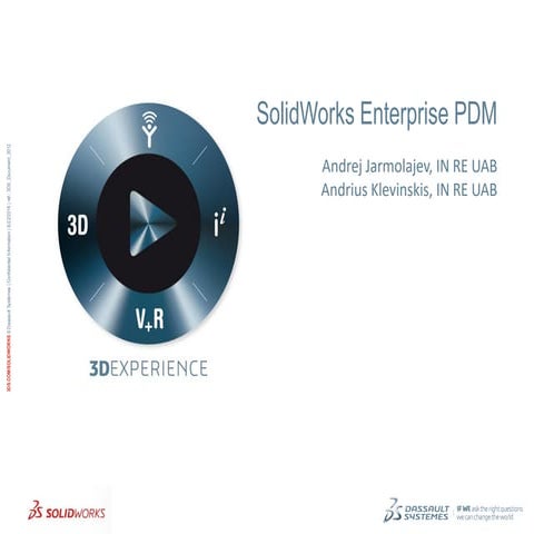 SOLIDWORKS PDM Professional 2013 Demo | PDF