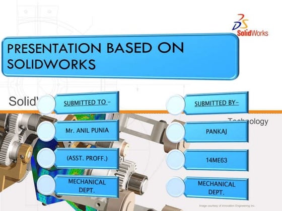 Solid Works Ppt Pptx 3 D Graphics Computer Software And Applications