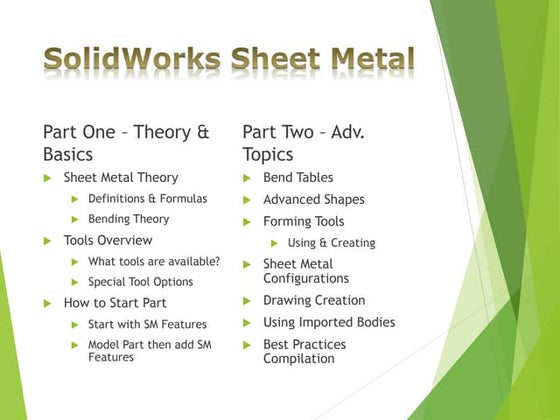 Solidworks sheet metal tutorial | PDF | Drawing and Sketching | Arts ...