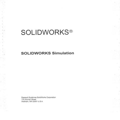 Solidworks Simulation Syllabus Pdf