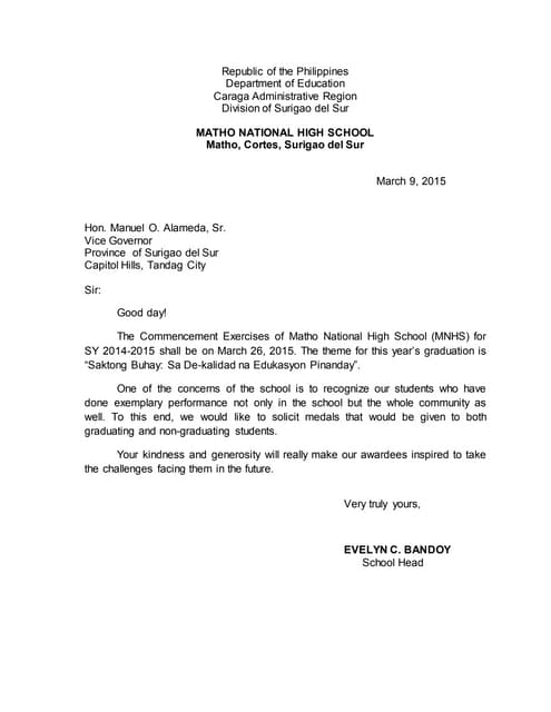 Solicitation letters | DOCX