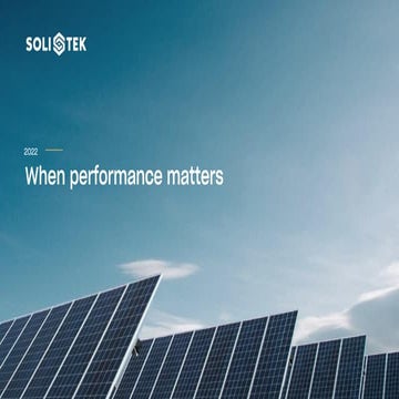 Solitek european manufacturer of solar panels | PDF