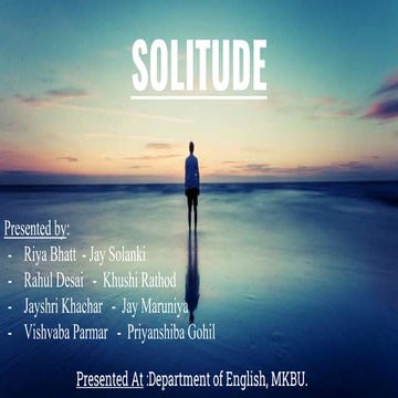 "Solitude" Walden from by Henry David Thoreau.pptx