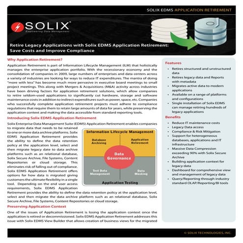 Solix edms application retirement | PDF