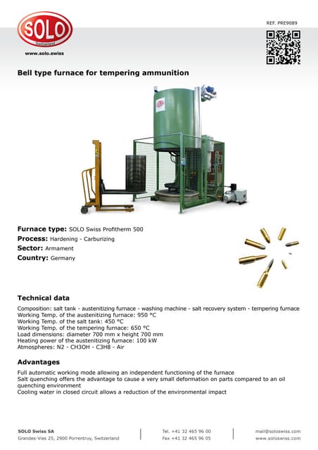 Heat treatment line of multiple bell furnaces for hydraulic pumps | PDF