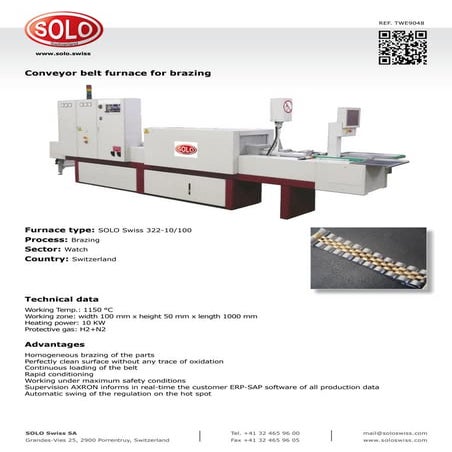 Conveyor belt furnace for brazing | PDF