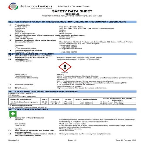 The new standard for functional testing of smoke detectors - Novus | PDF