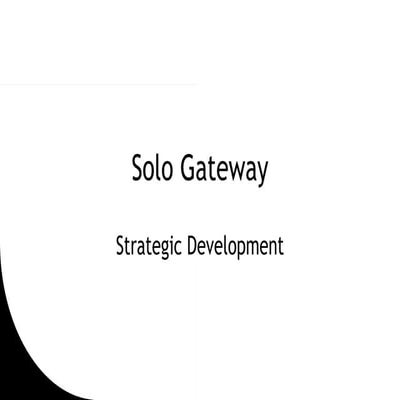 Solo Gateway - Strategic Planning | PPT