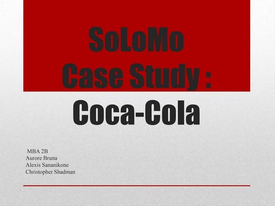 Case coca cola | PPT