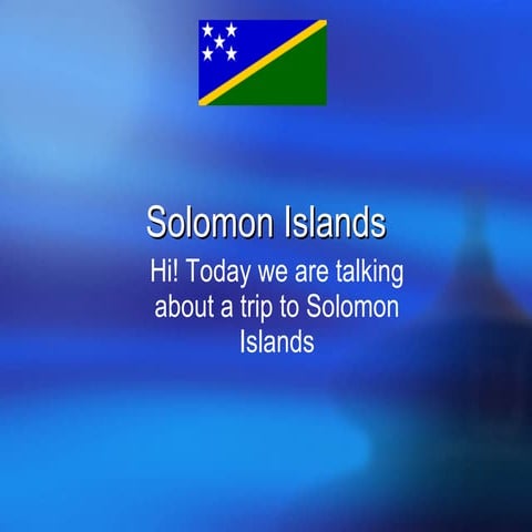 Solomon Islands | PPT