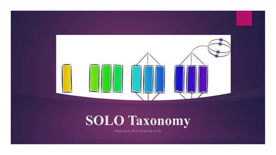 Solo taxonomy in the field of teaching and learning.pptx