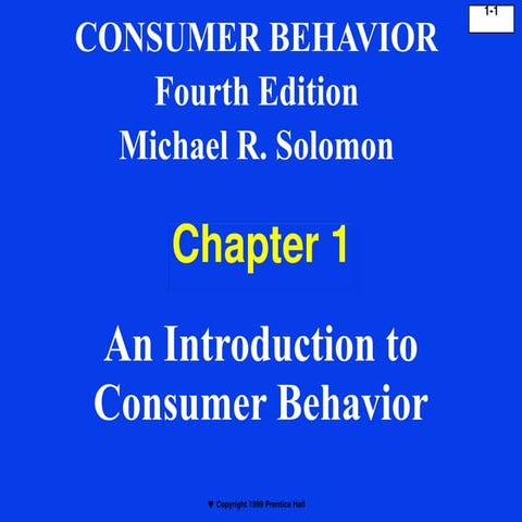 Consumer behavior introduction to consumer behavior | PPT