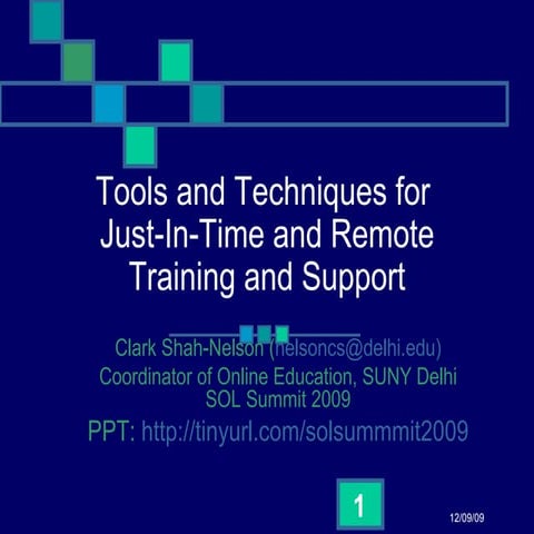 Solsummit2009 Presentation | PPT