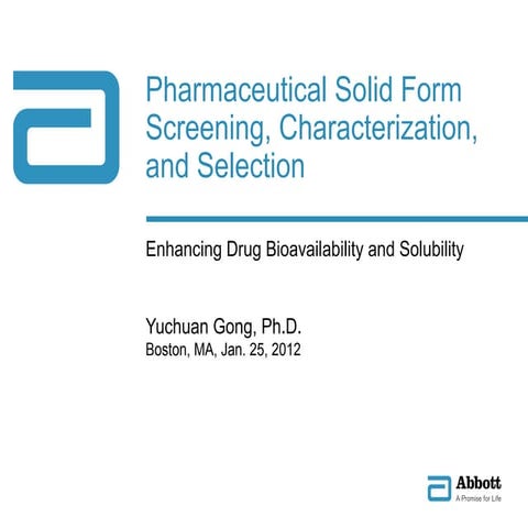 Pharmaceutical Solid Form | PPT