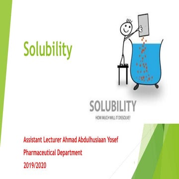 Solubility Concept 11 4 2020 | PDF