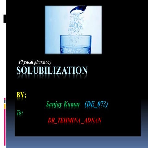Solubilization | PPTX